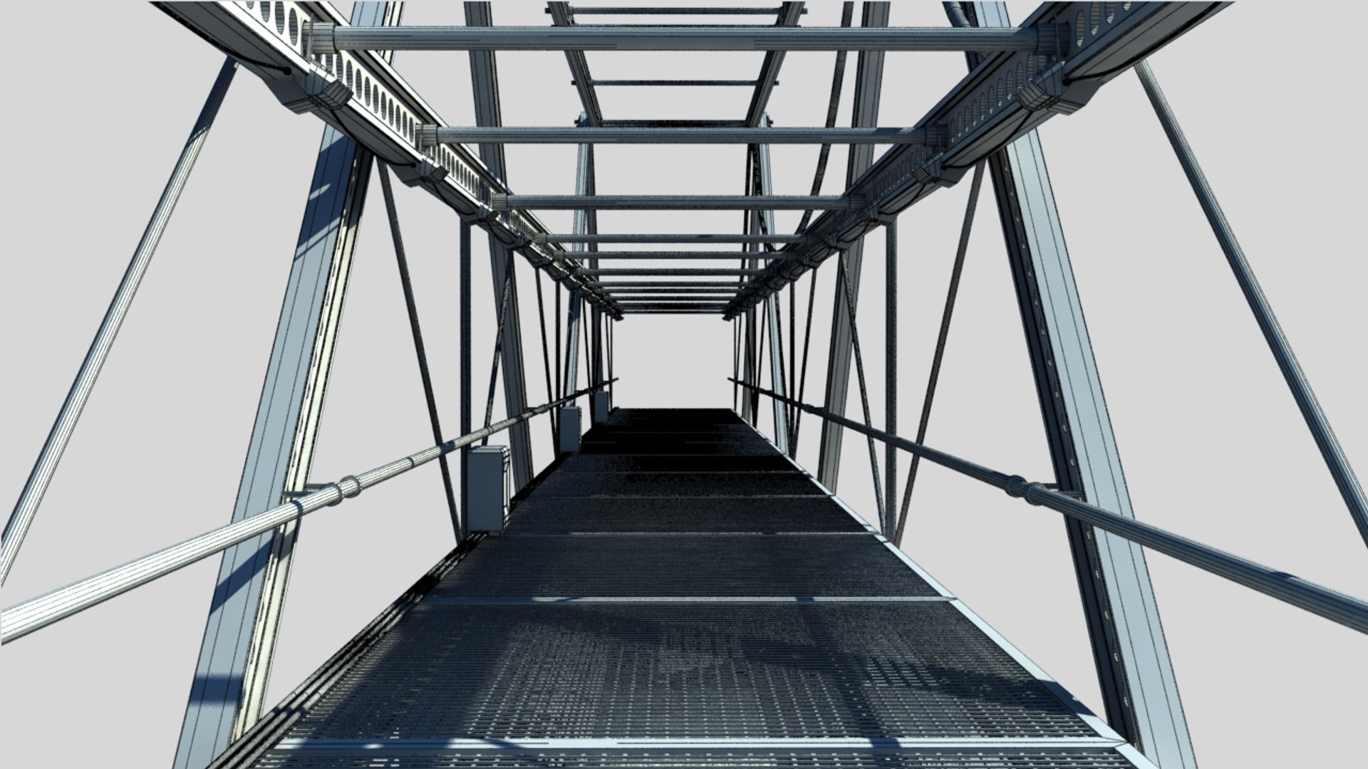 Small Steel Bridge 3d Model