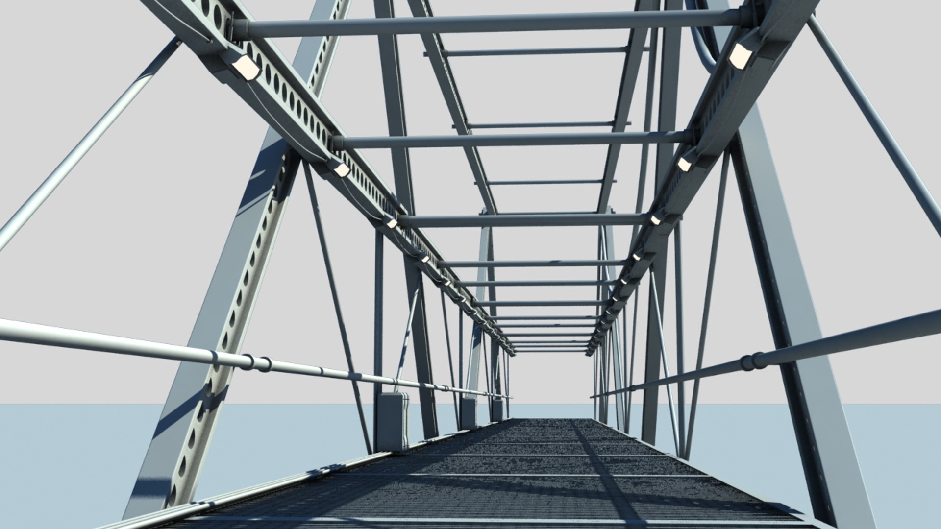 Small Steel Bridge 3d Model