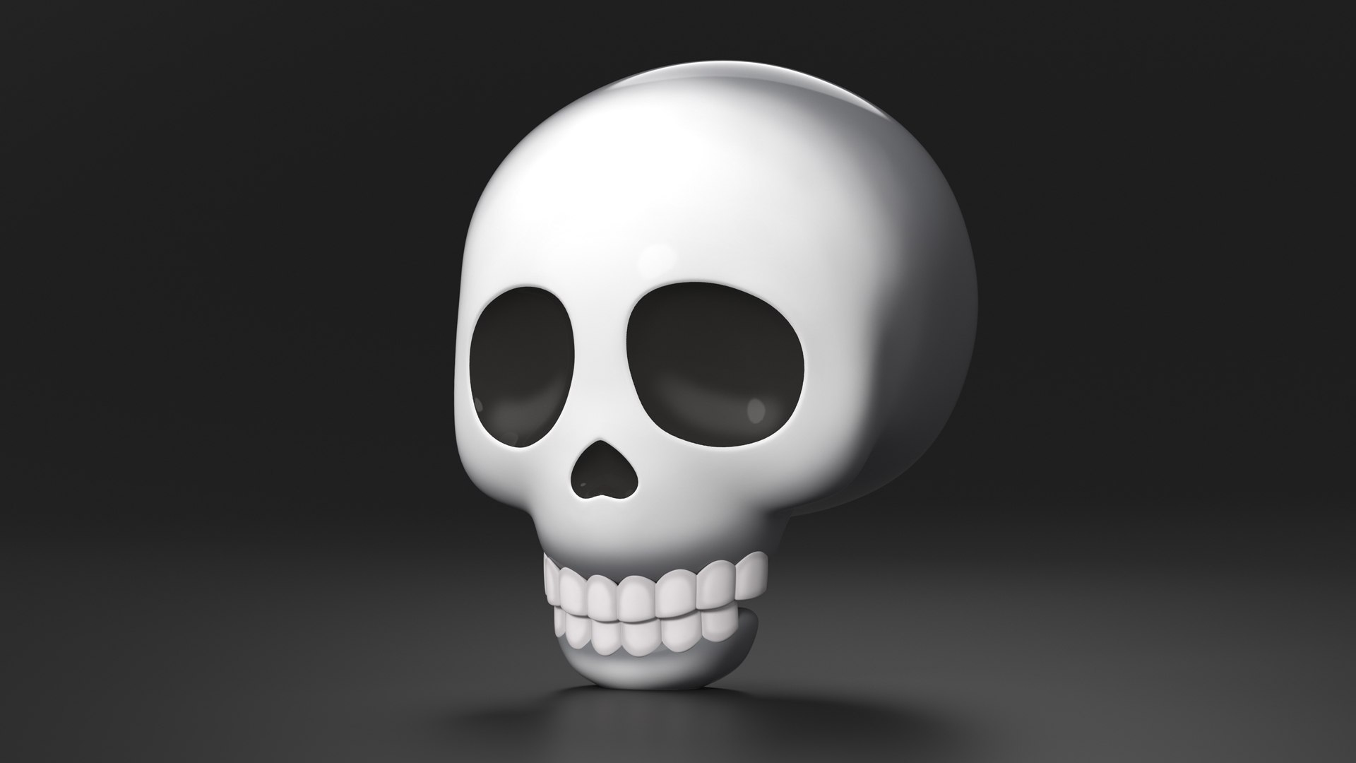 3D Emoji Skull Model - TurboSquid 2239796
