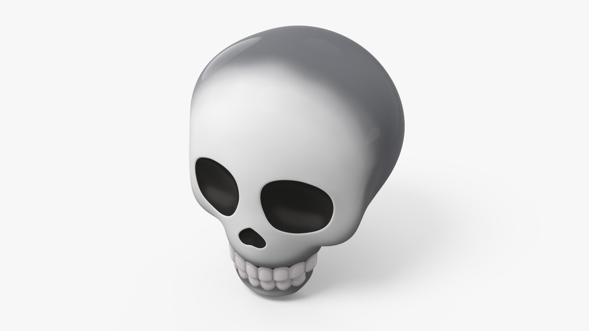 3D Emoji Skull Model - TurboSquid 2239796