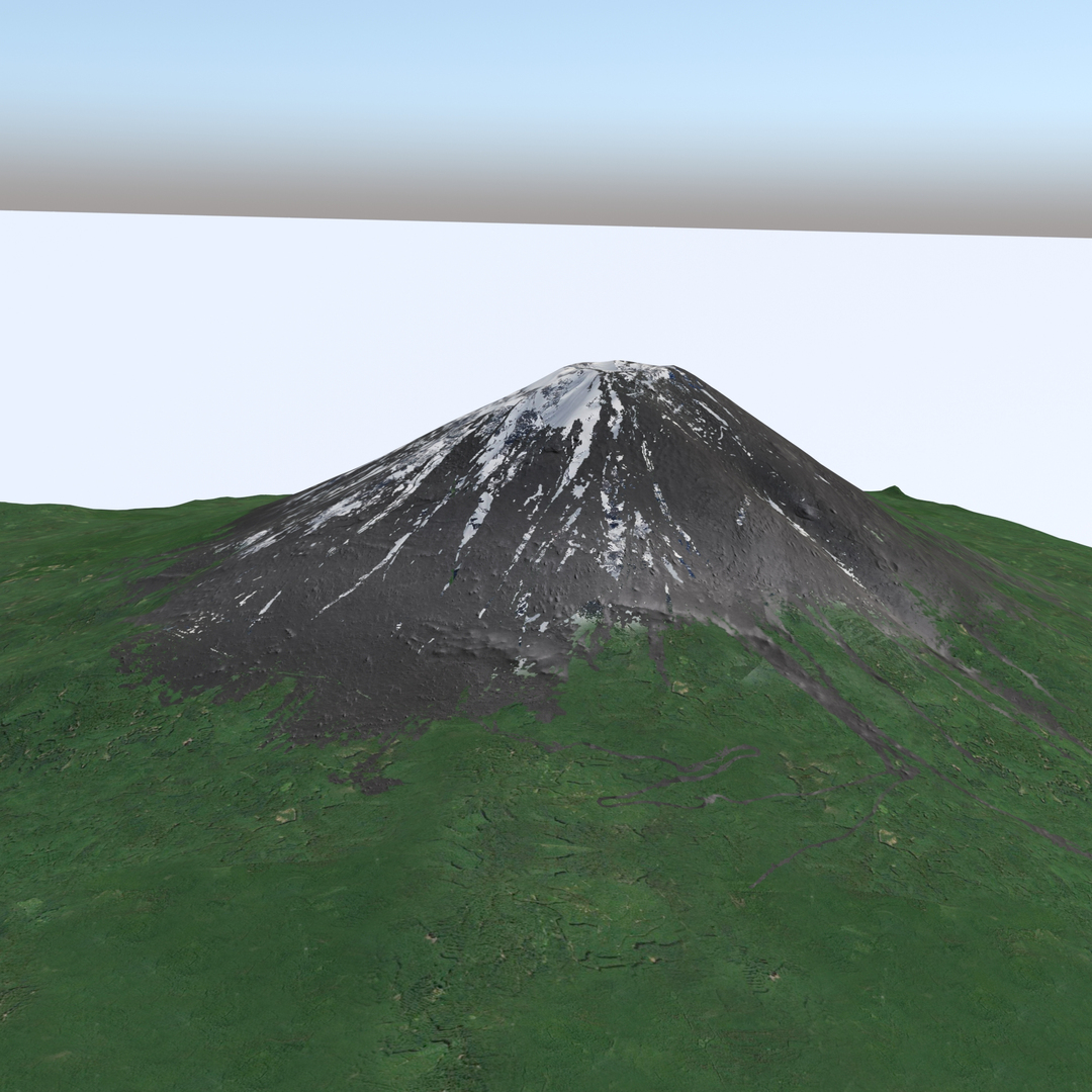 富士山3Dモデル3Dモデル - TurboSquid 1394599
