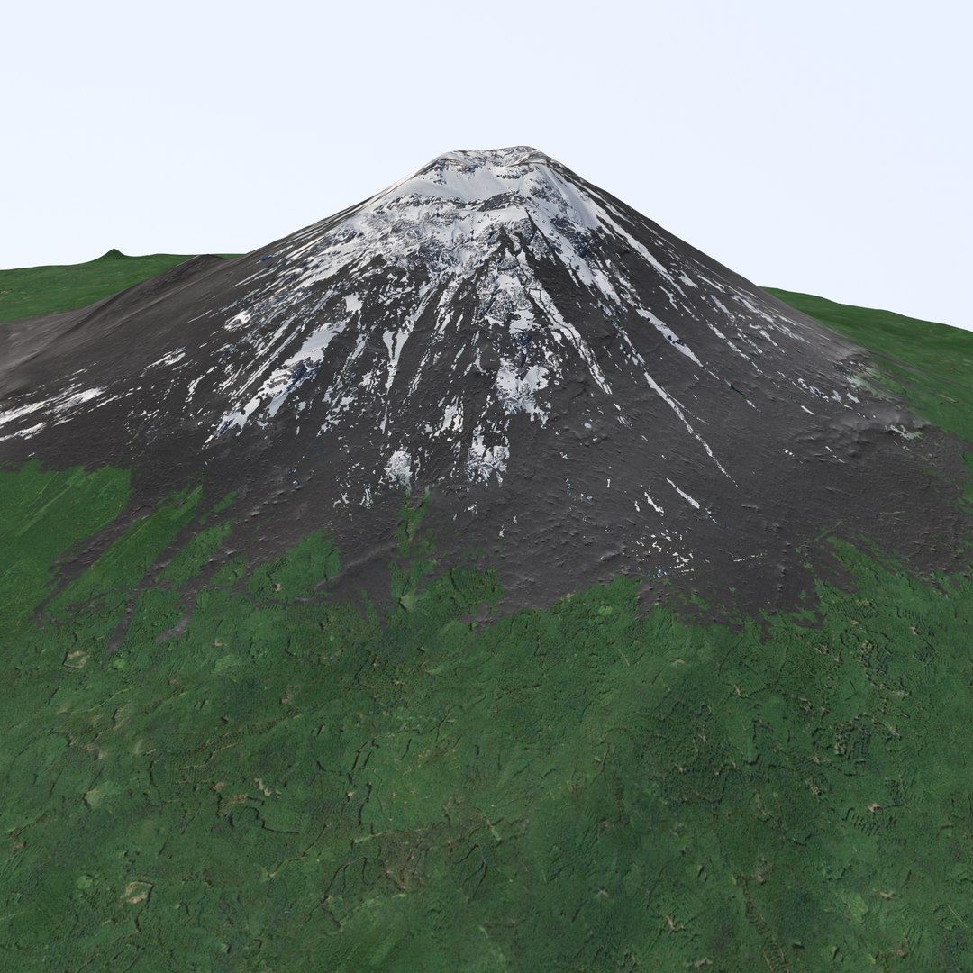 Mount Fuji 3D Model - TurboSquid 1394599