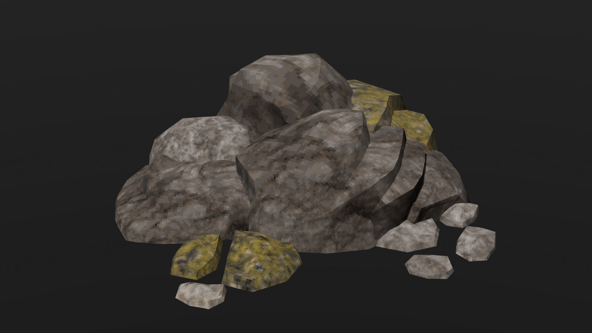PSX – PS1 – Rocks Pack – Low Poly 3D-Modell - TurboSquid 2457808
