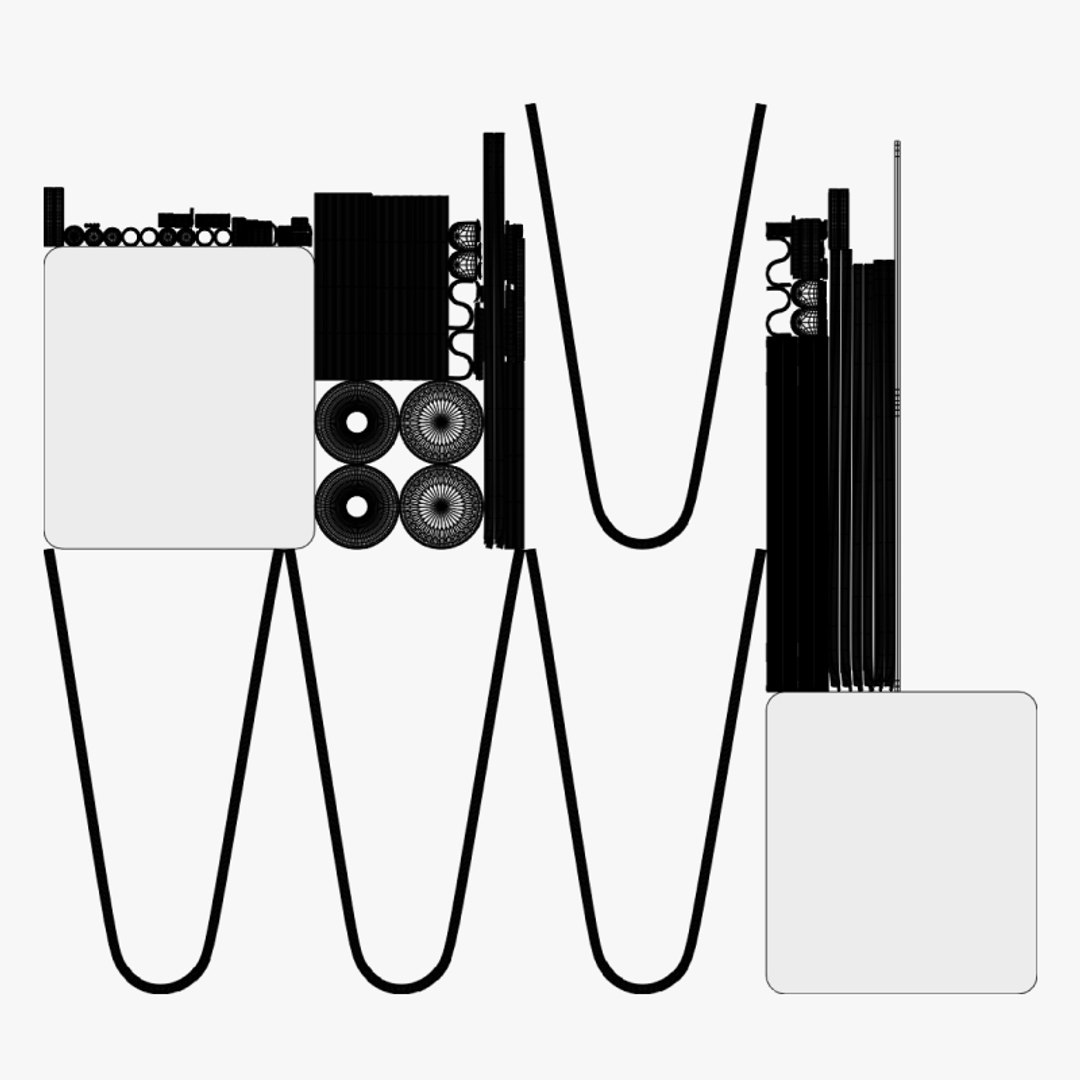 Basic Display Stand - Geometry Only No Textures No Materials 3D Model ...