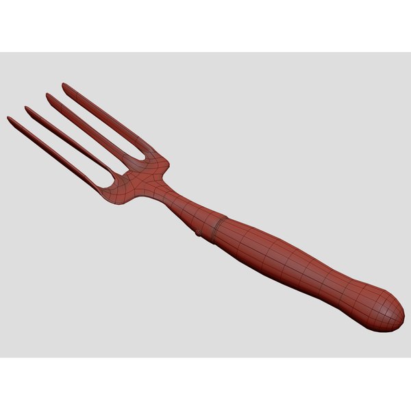 old hand rake 3d model