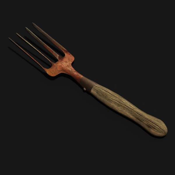 old hand rake 3d model