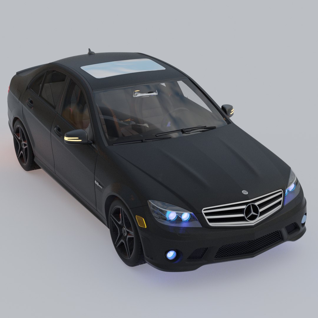 3D Mercedes Benz C63 Model - TurboSquid 2034238