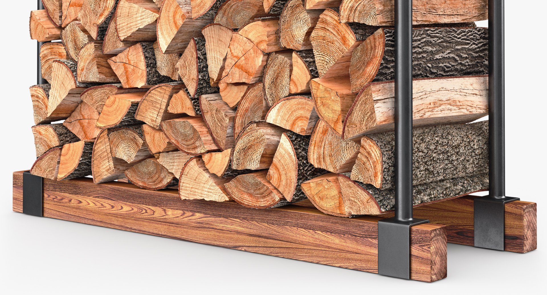 Firewood Stack 3d Model