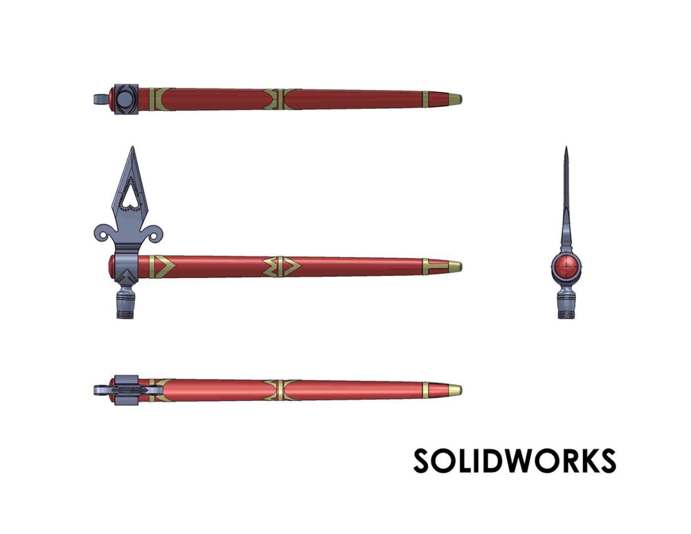 3d Model Axe Ax Fancy
