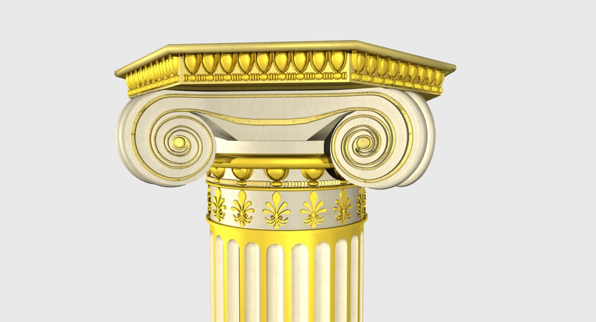3D Ancient Greek Ionic Model - TurboSquid 1329183