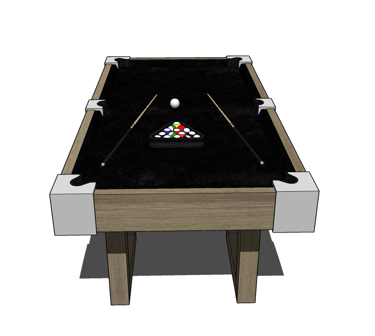 Billiard Table 3D Model - TurboSquid 1226034