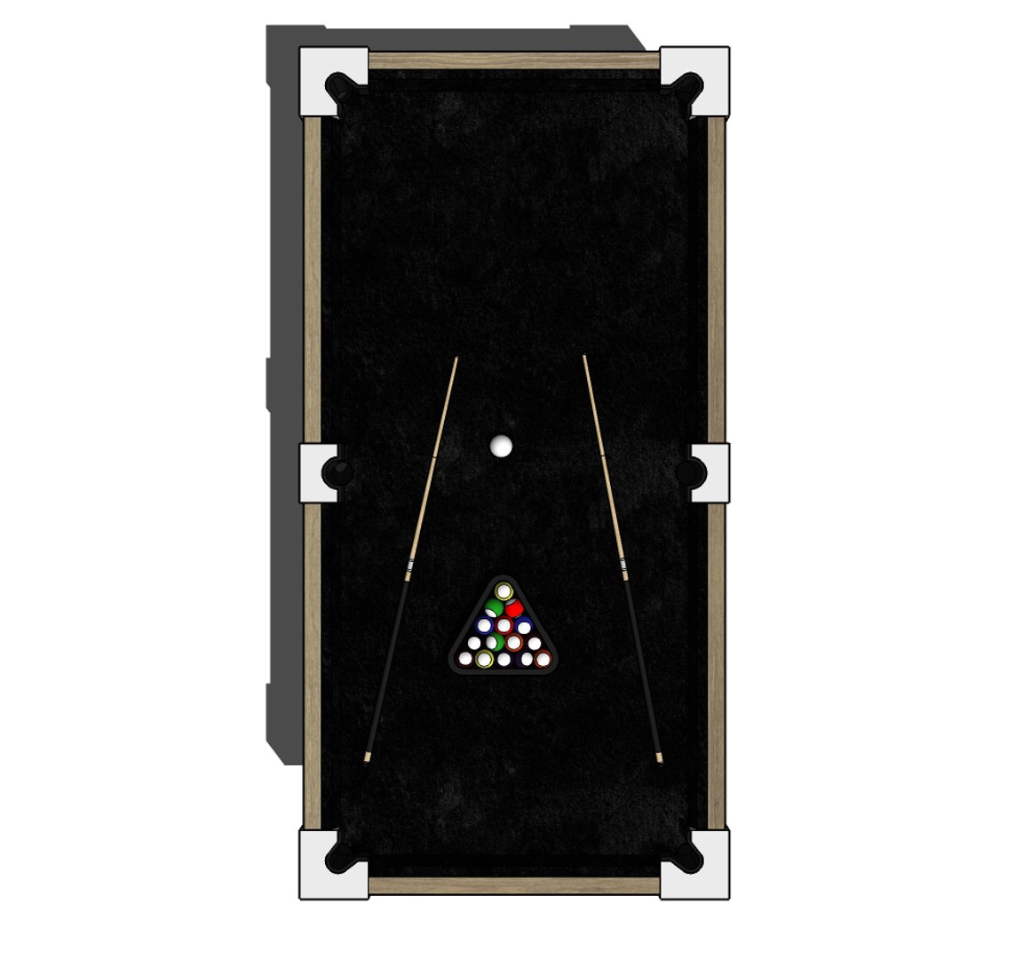 Billiard Table 3D Model - TurboSquid 1226034