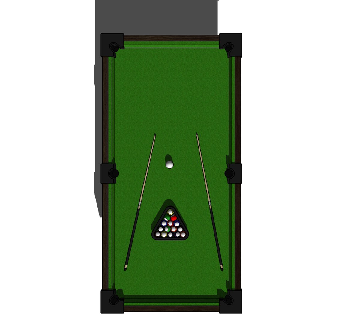 Billiard Table 3D Model - TurboSquid 1226034