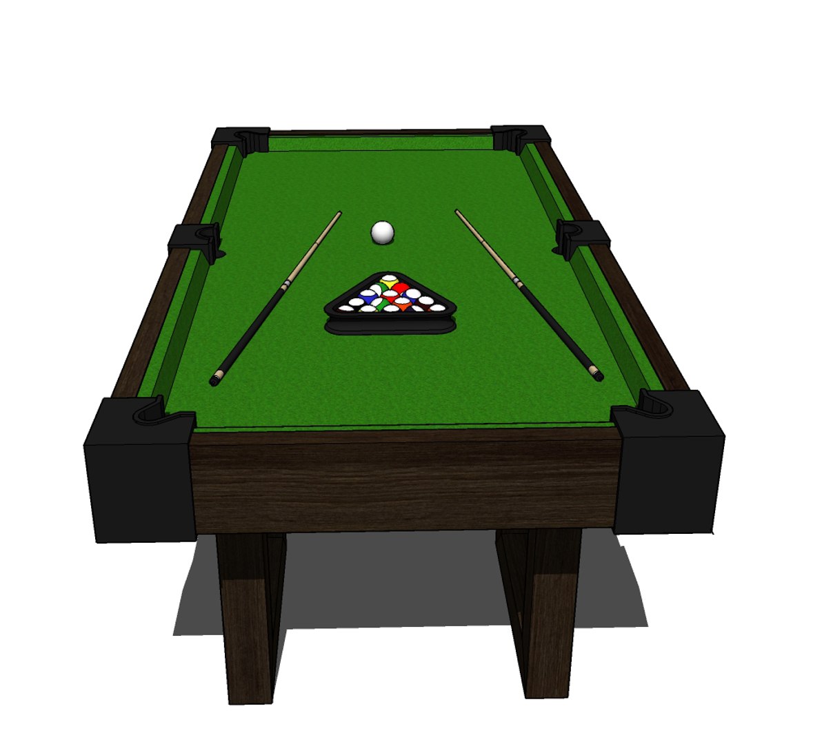 Billiard Table 3D Model - TurboSquid 1226034