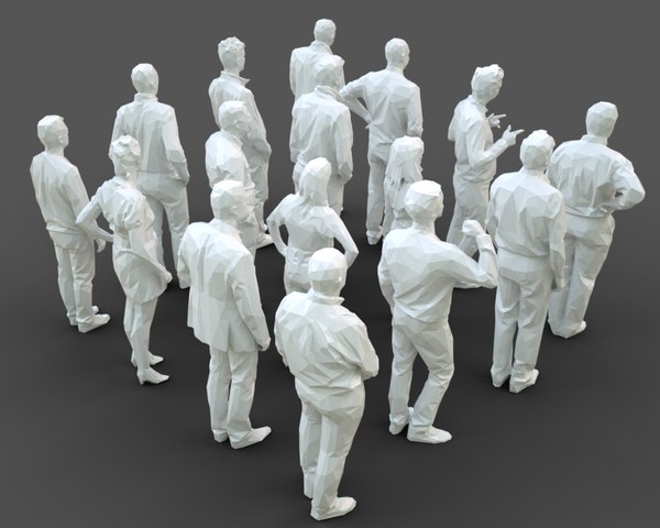3D architectural stylized human character model | 1147650 | TurboSquid