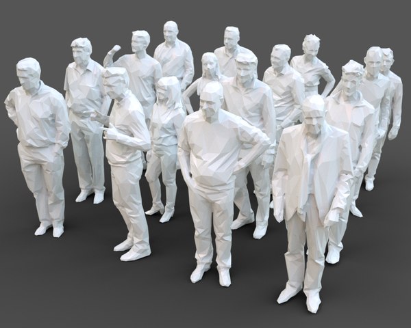 modelo 3d Estilizadas estatuas humanas Pack 9 - TurboSquid 1147650