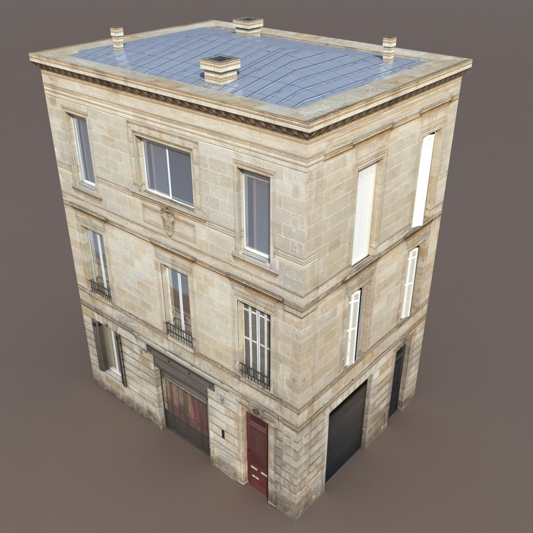Old Building Modelled 3d Max