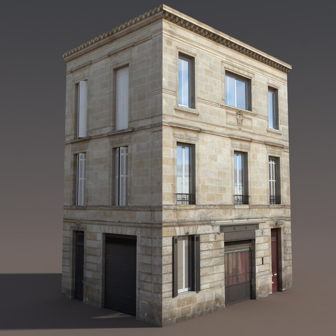 Old Building Modelled 3d Max