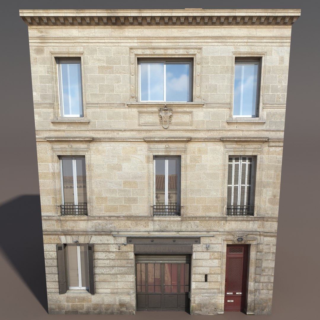 Old Building Modelled 3d Max