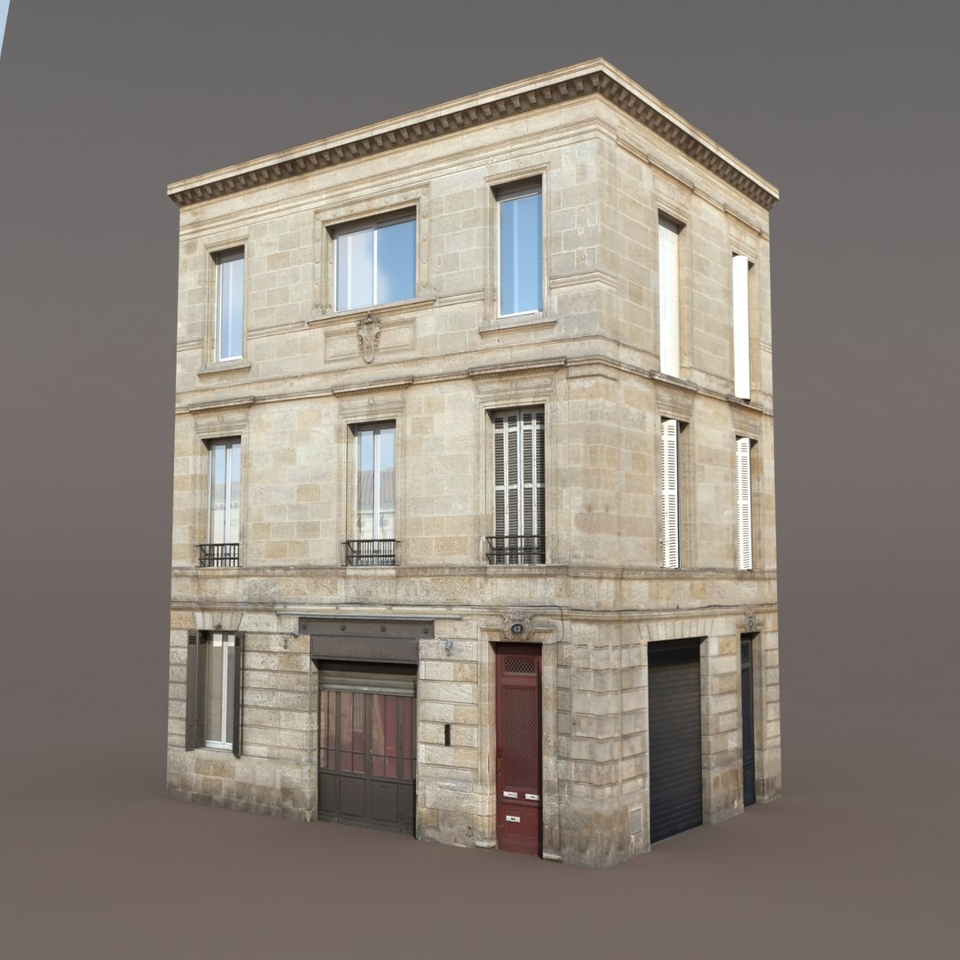 Old Building Modelled 3d Max
