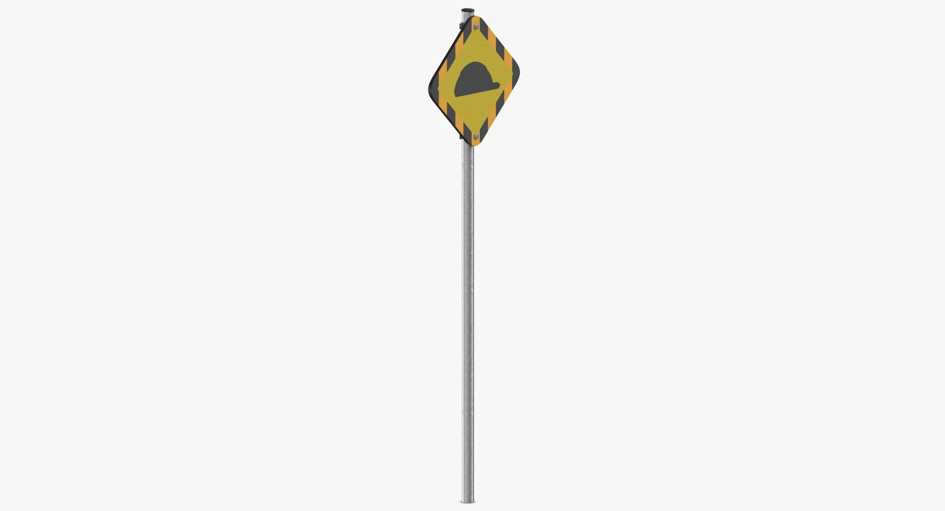 Construction Sign 03 3D Model - TurboSquid 1390984