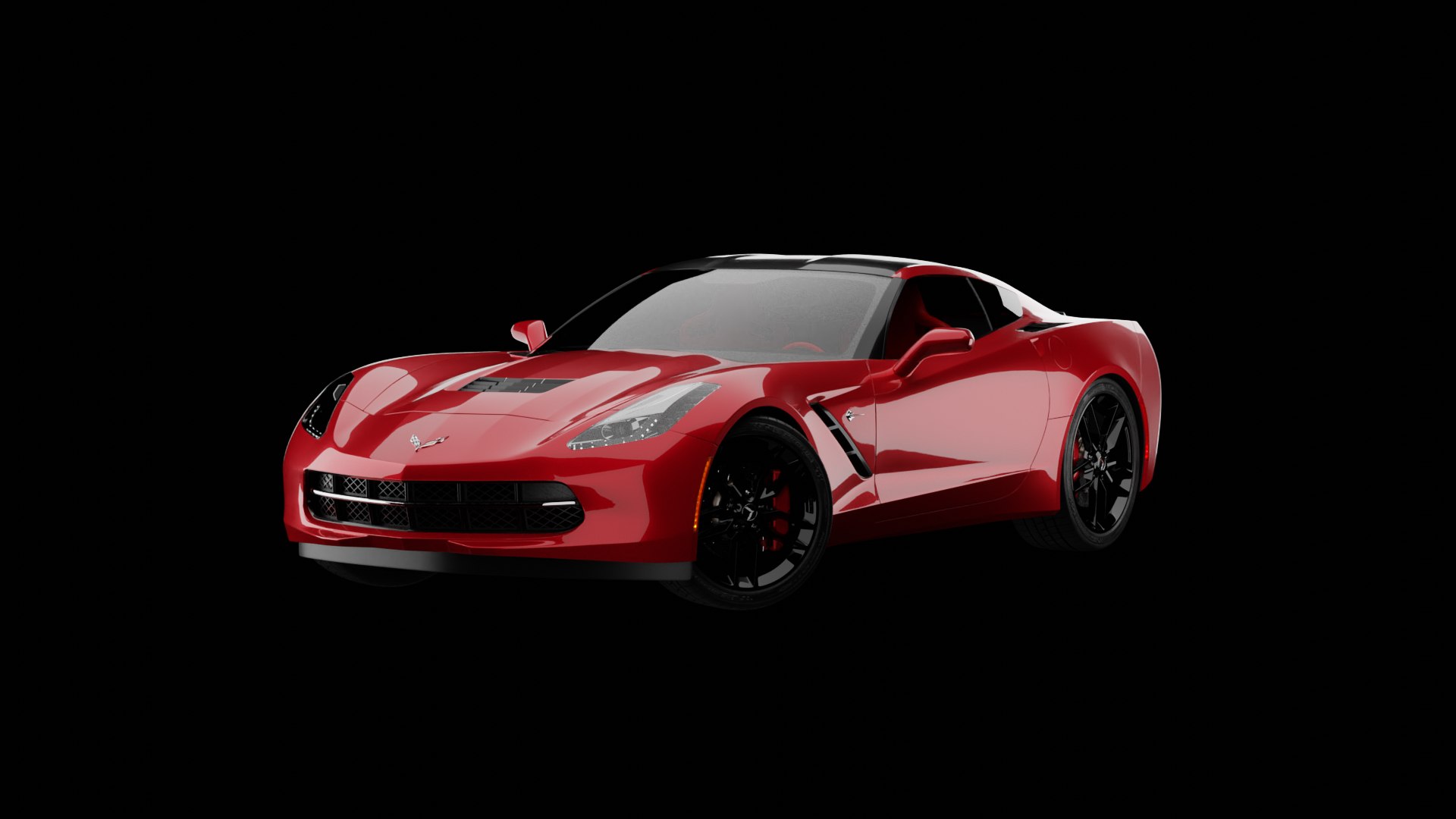 Chevrolet corvette rigged 3D model - TurboSquid 1616470