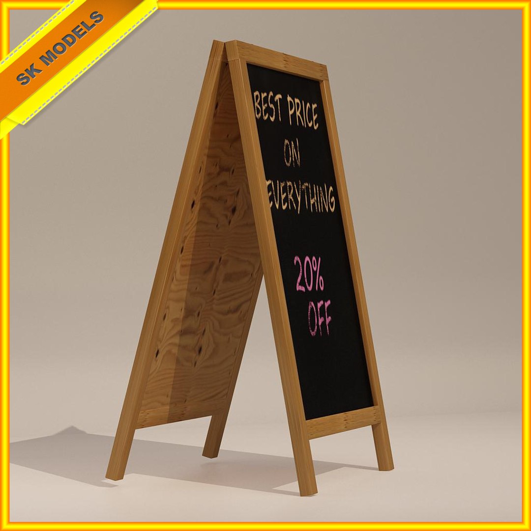 Menu Boards 3d Model