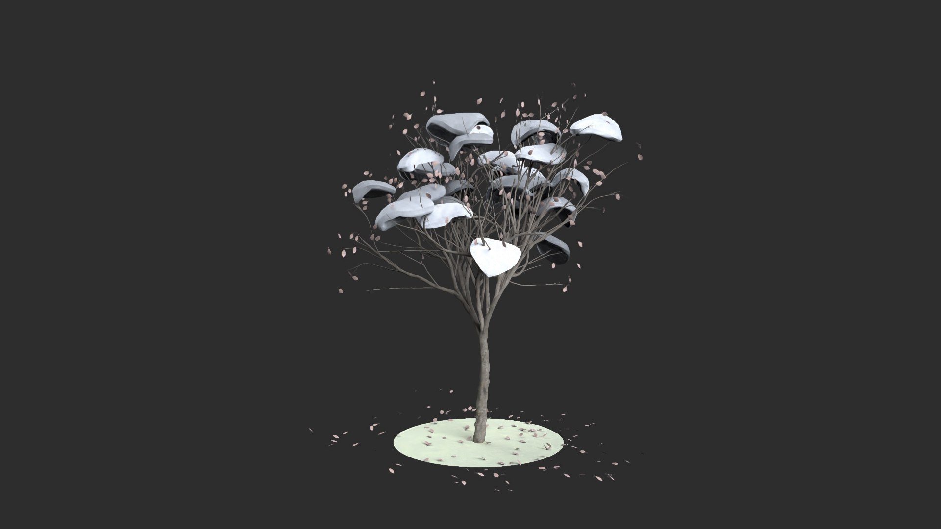 3D prunus winter hight model - TurboSquid 1620612