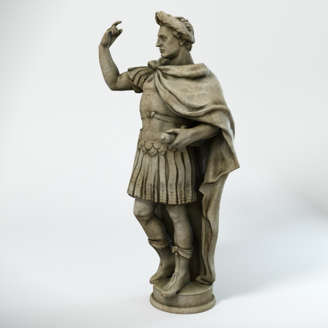 3d model statue caesar