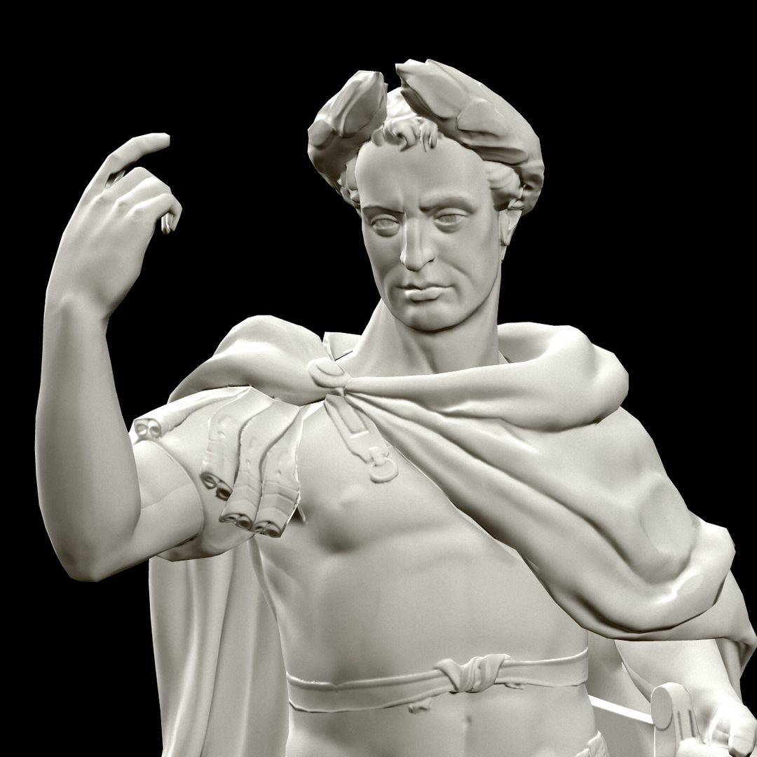 3d model statue caesar
