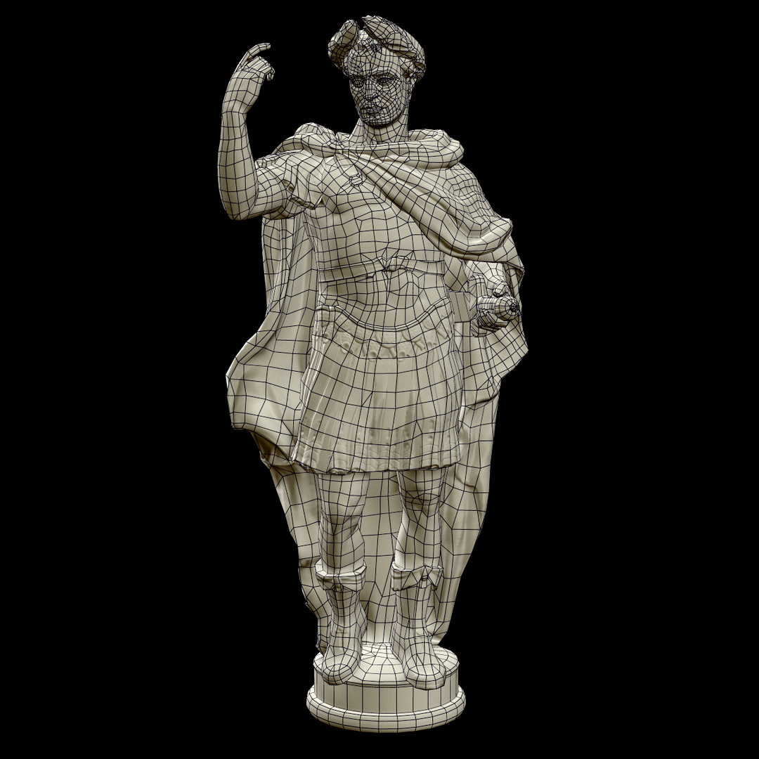 3d model statue caesar