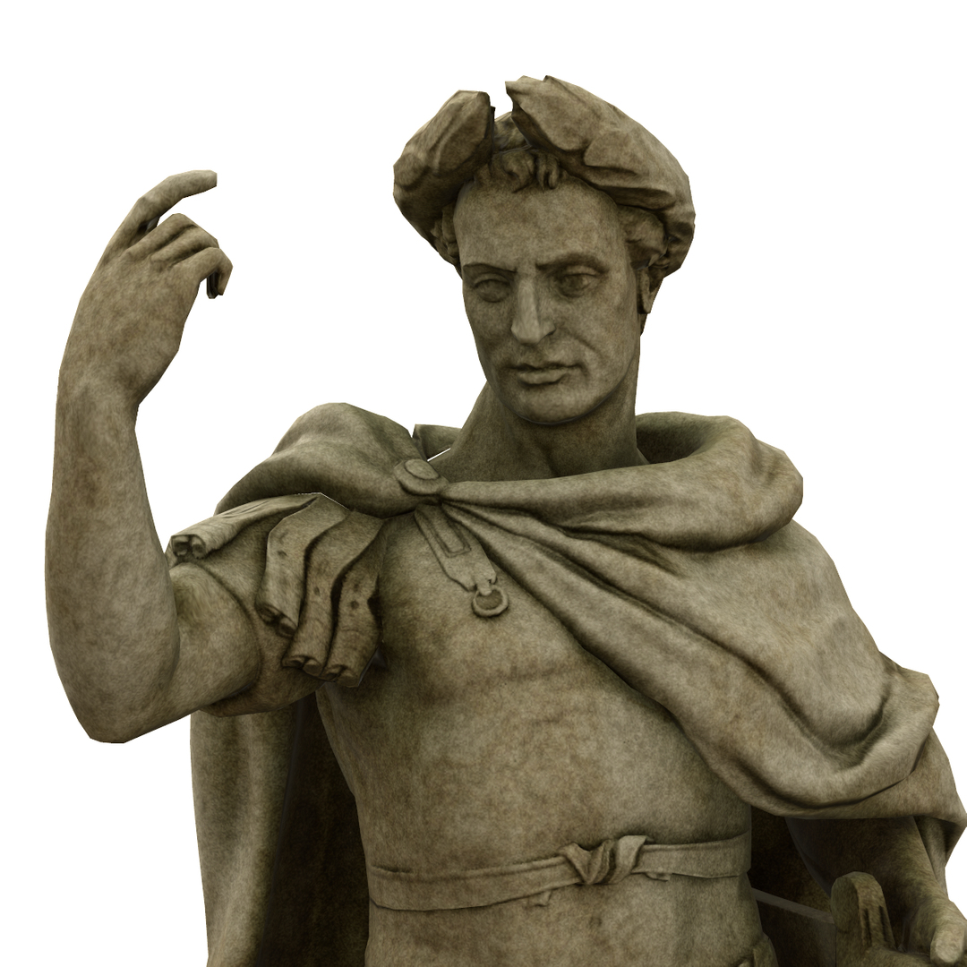3d model statue caesar