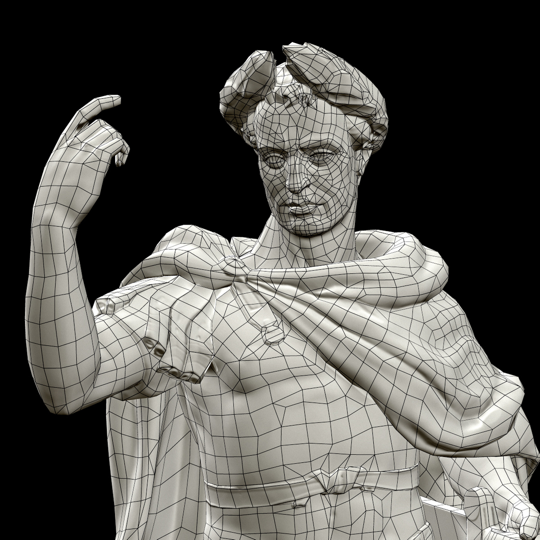 3d model statue caesar
