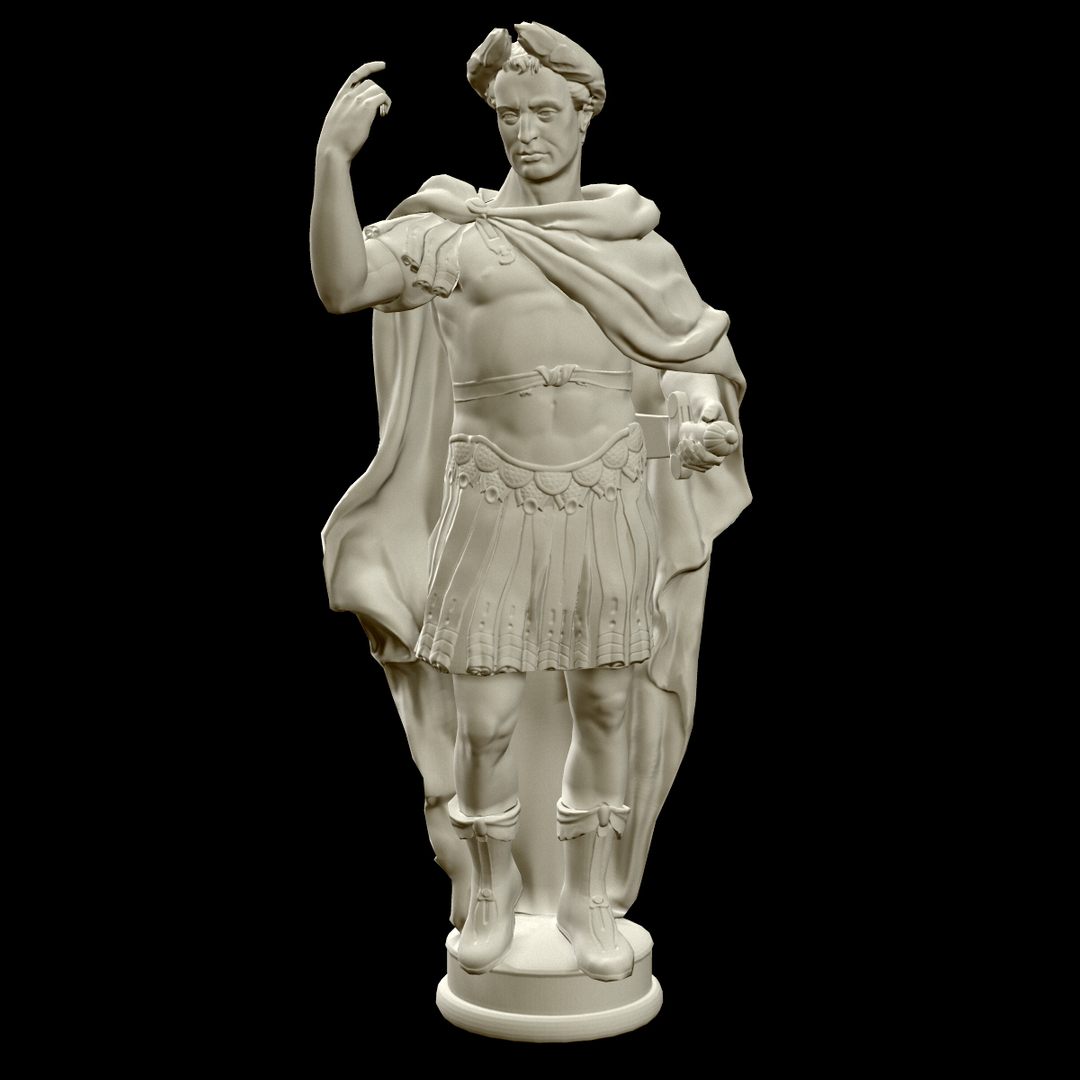 3d model statue caesar