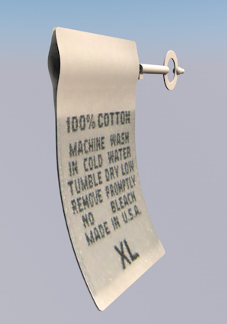 handcuffs key tag fabric 3d 3ds