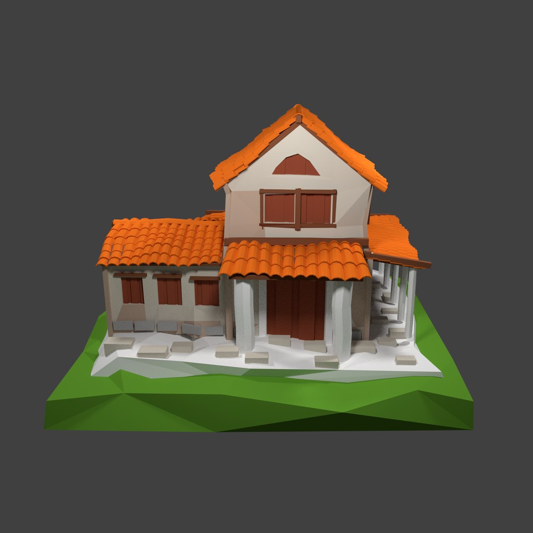 3D Ancient Roman House Model - TurboSquid 1370763