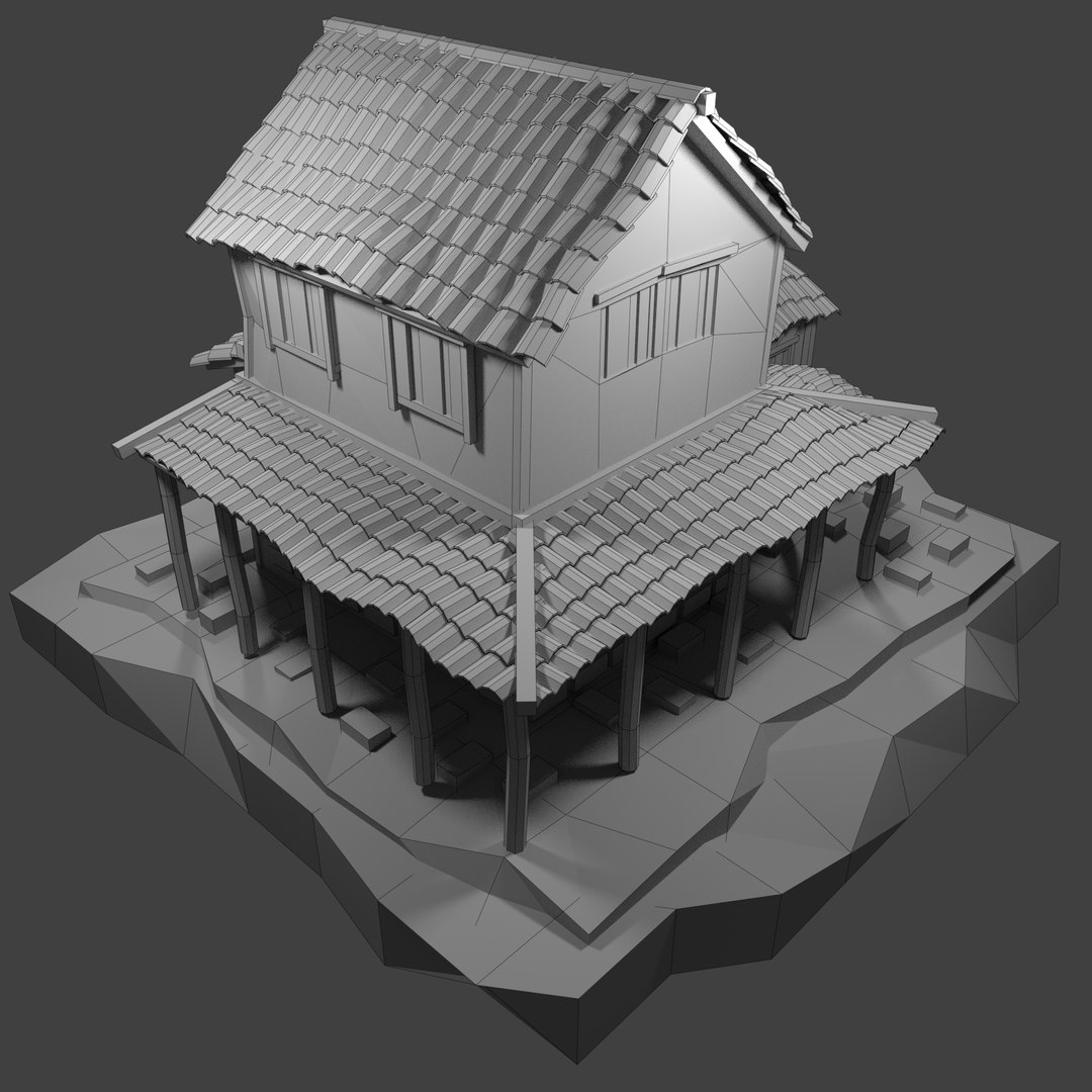3D Ancient Roman House Model - TurboSquid 1370763