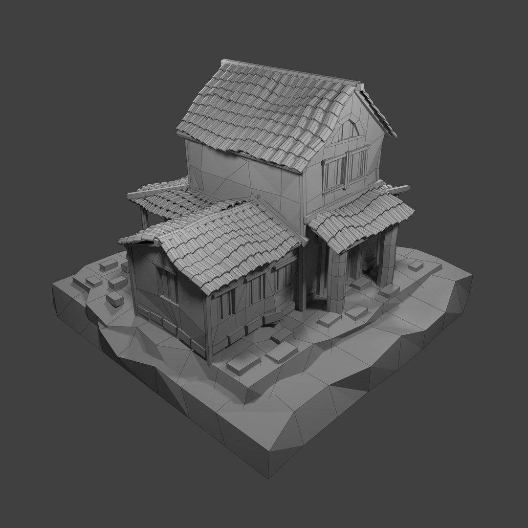 3D Ancient Roman House Model - TurboSquid 1370763