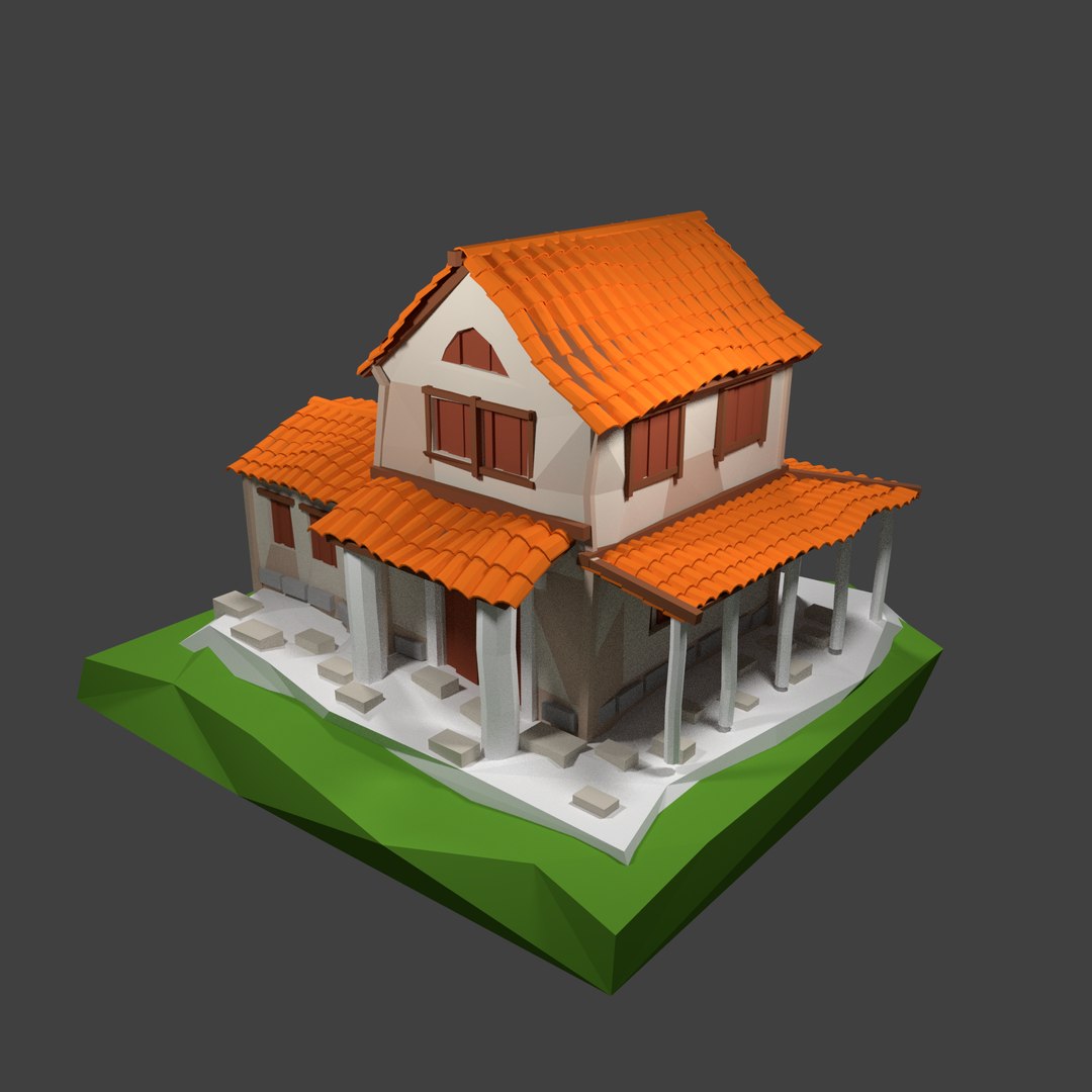 3D Ancient Roman House Model - TurboSquid 1370763