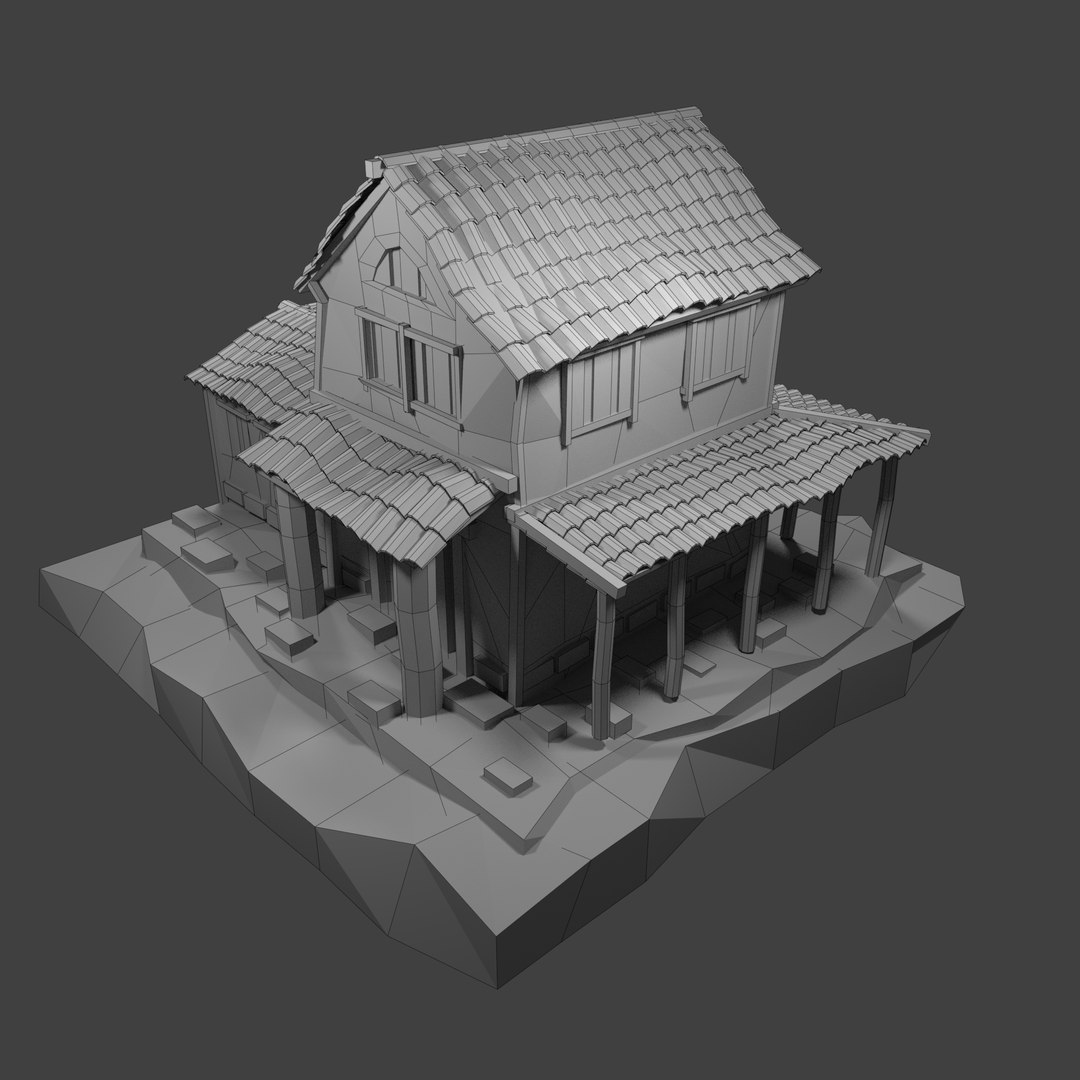 3D Ancient Roman House Model - TurboSquid 1370763