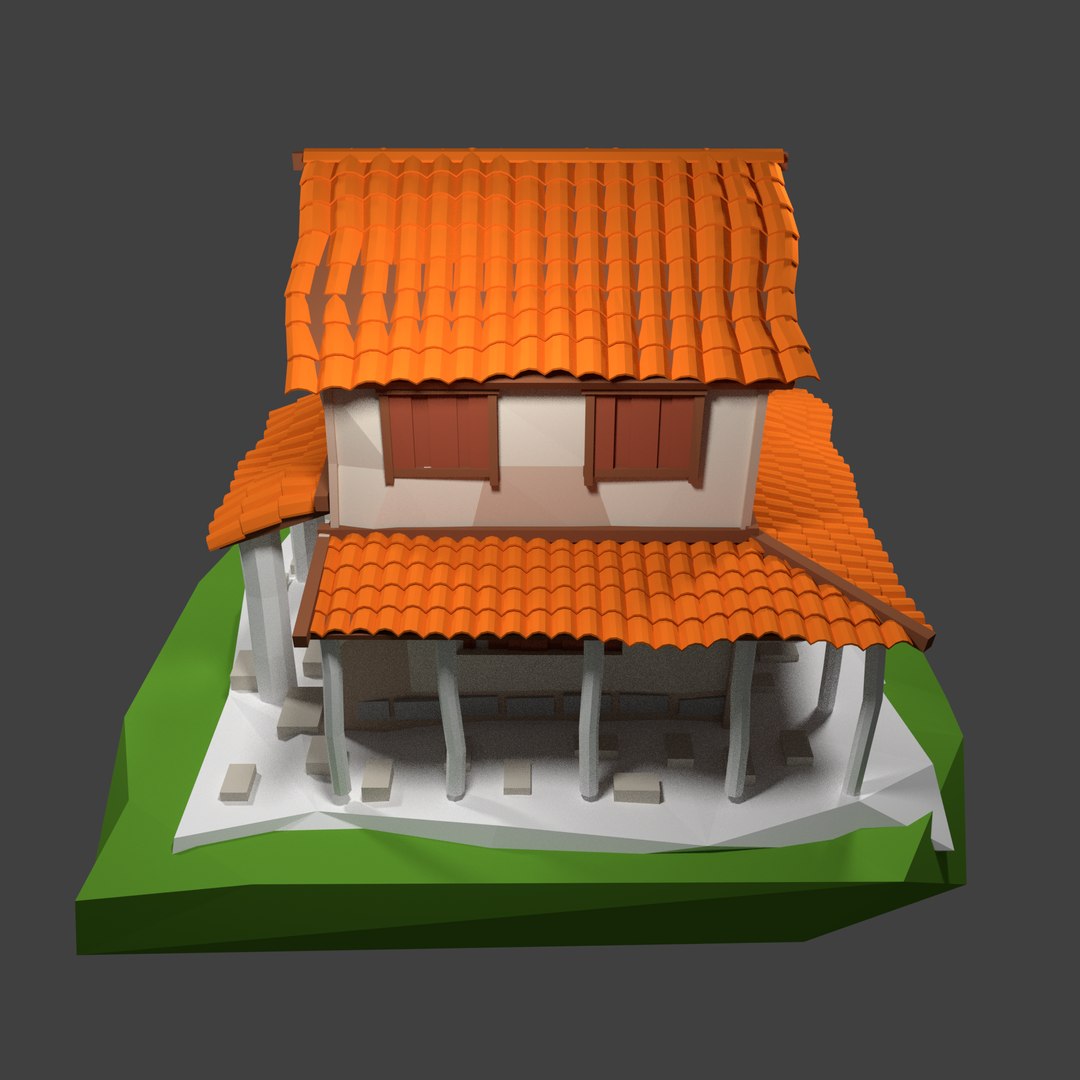 3D Ancient Roman House Model - TurboSquid 1370763