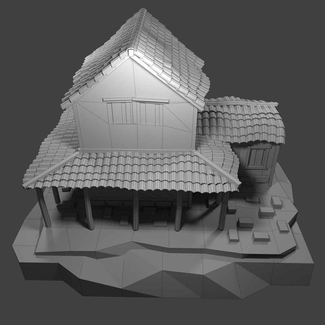 3D Ancient Roman House Model - TurboSquid 1370763