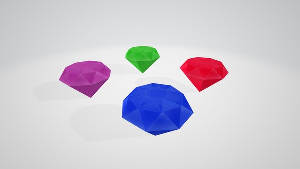 3D Diamonds - TurboSquid 1960213