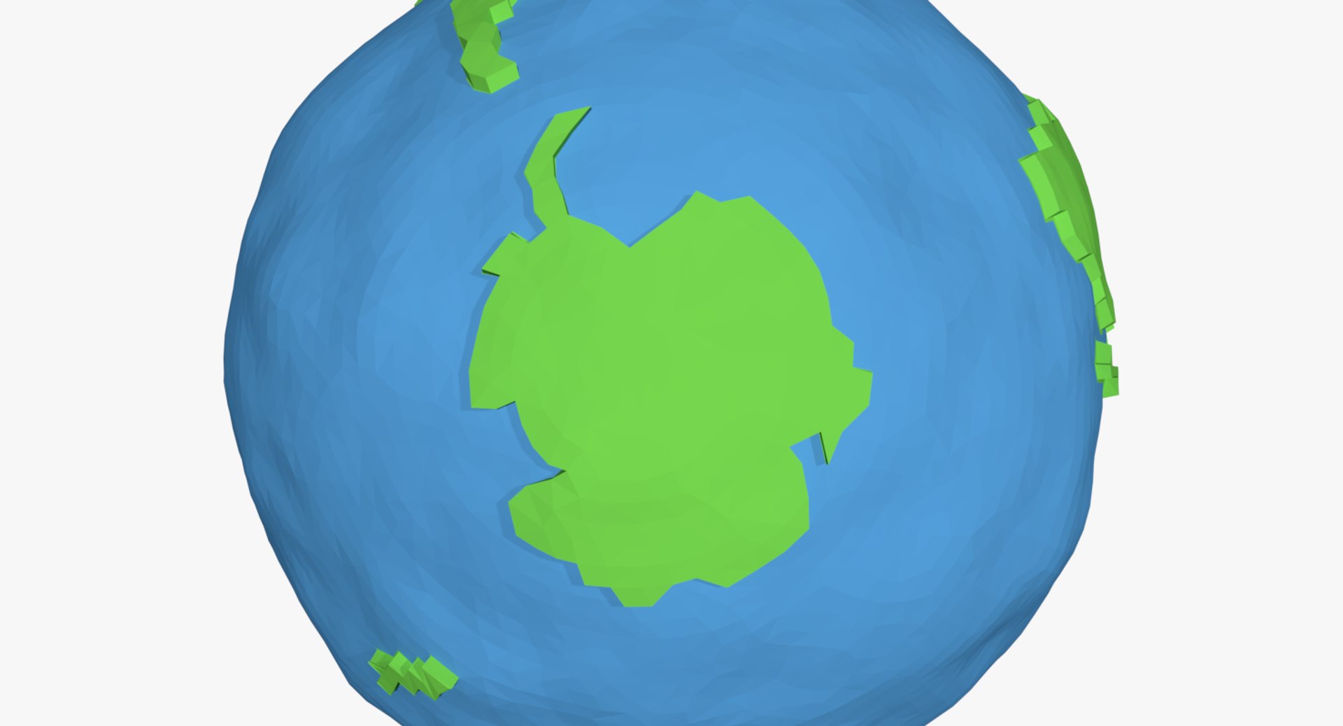 3D Cartoon Simple Planet Earth Model - TurboSquid 1379770