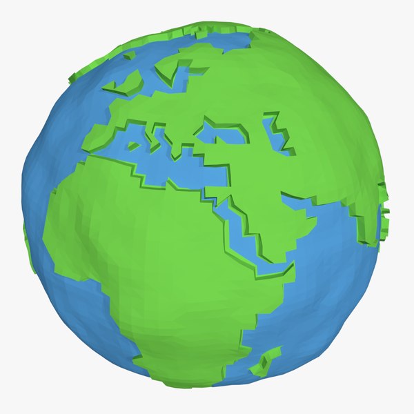 3D cartoon simple planet earth model - TurboSquid 1379770