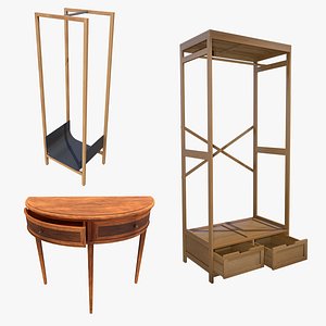 Clothes Rack Blender Models for Download | TurboSquid