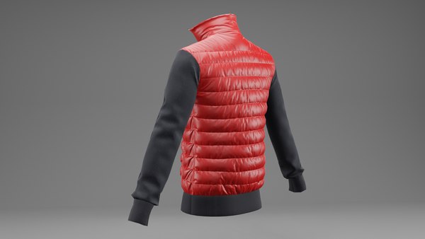 Winter jacket red 3D model - TurboSquid 1709911