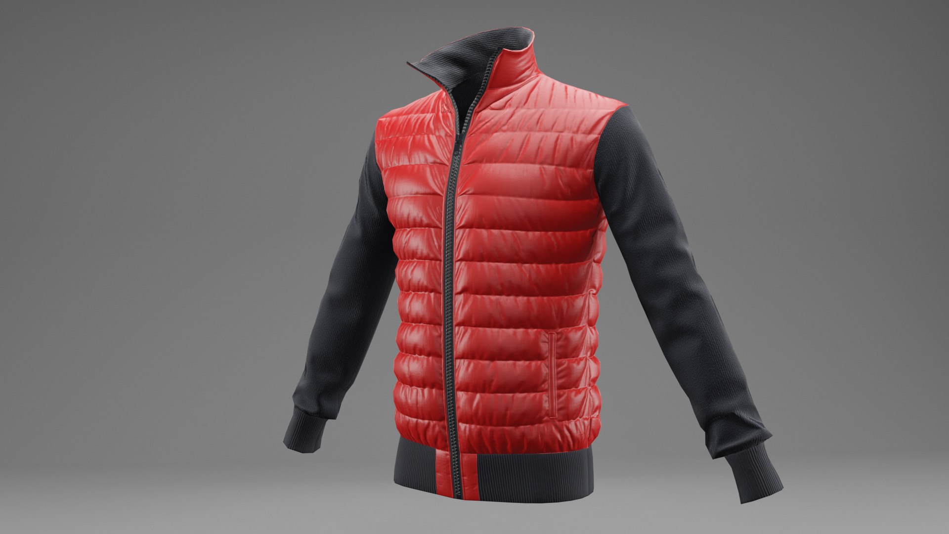 Winter jacket red 3D model - TurboSquid 1709911