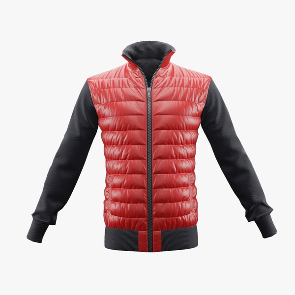 modelo 3d Chaqueta de invierno Roja Low-poly - TurboSquid 1709911