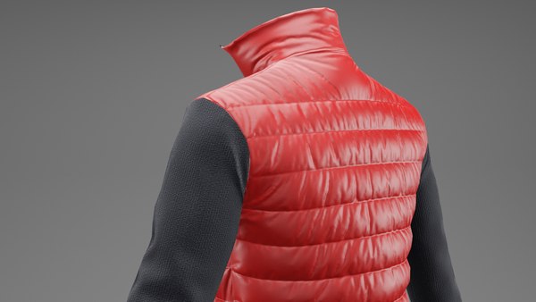 modelo 3d Chaqueta de invierno Roja Low-poly - TurboSquid 1709911